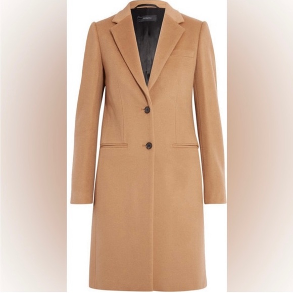 Joseph | Jackets & Coats | Joseph Wool Cashmere Camel Overcoat Size Xs ...